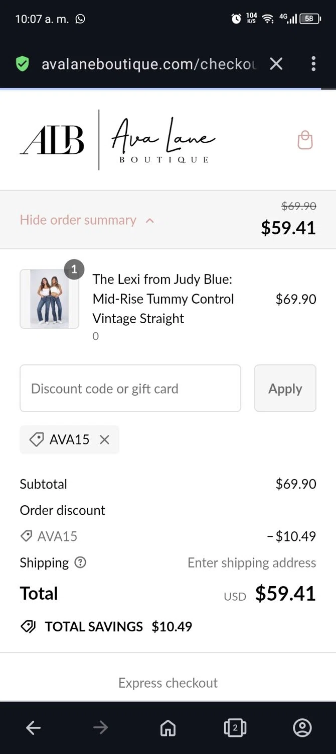 Ava Lane Boutique Coupon Codes - 15% Off | September 2024