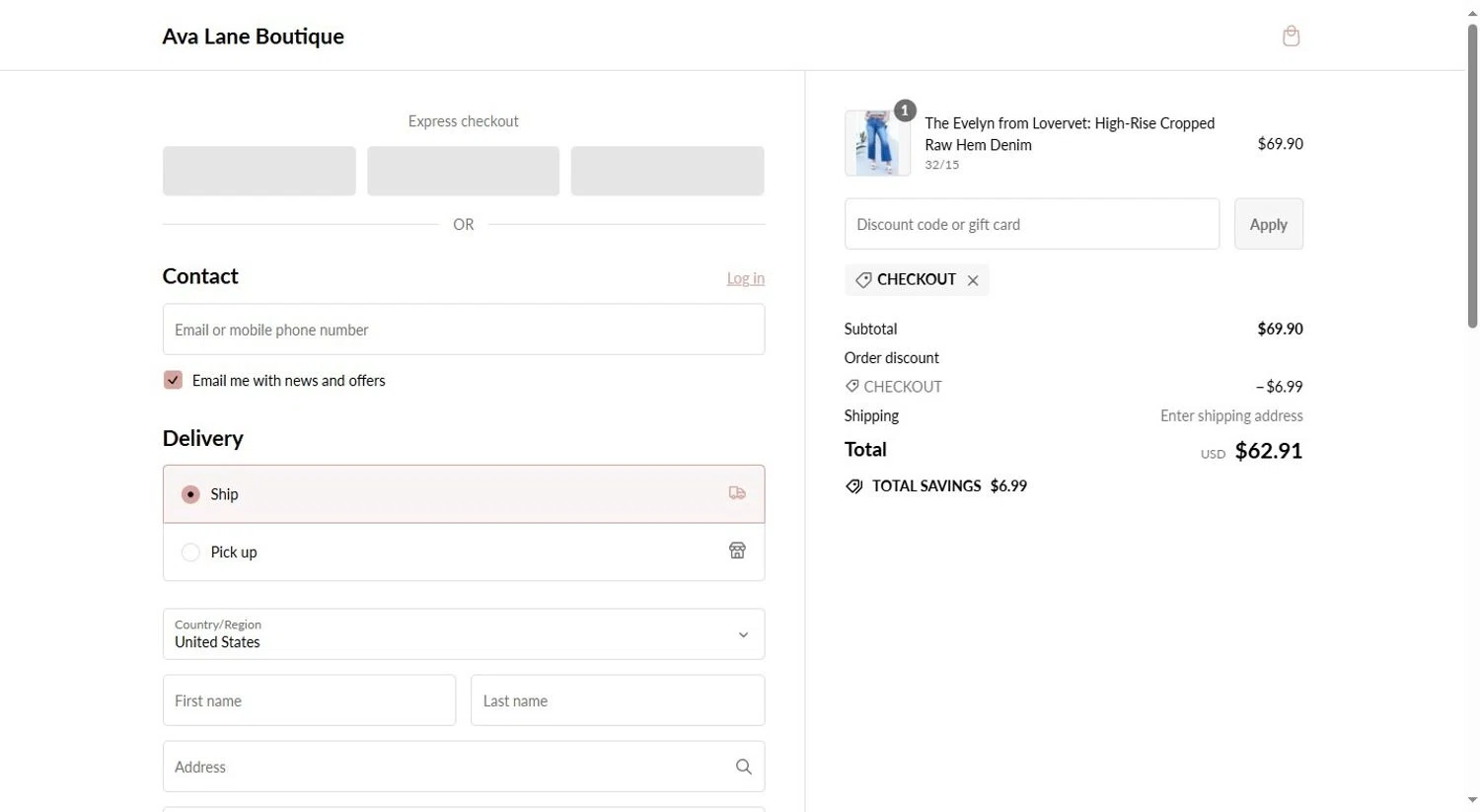 Ava Lane Boutique Coupon Codes - 15% Off Promo Codes in August 2024 ...