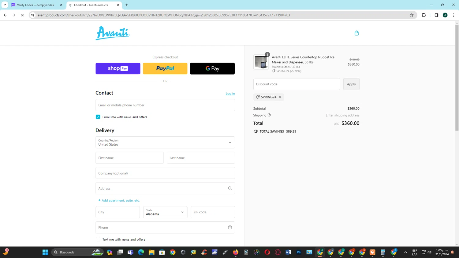 Avanti Promo Codes – 20% Off | August 2024