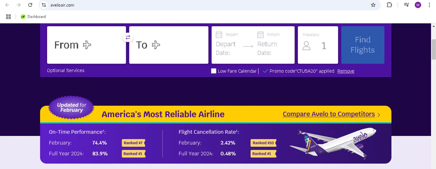 Avelo Airlines Promo Codes (9 Verified) - 30% Off Mar 2025