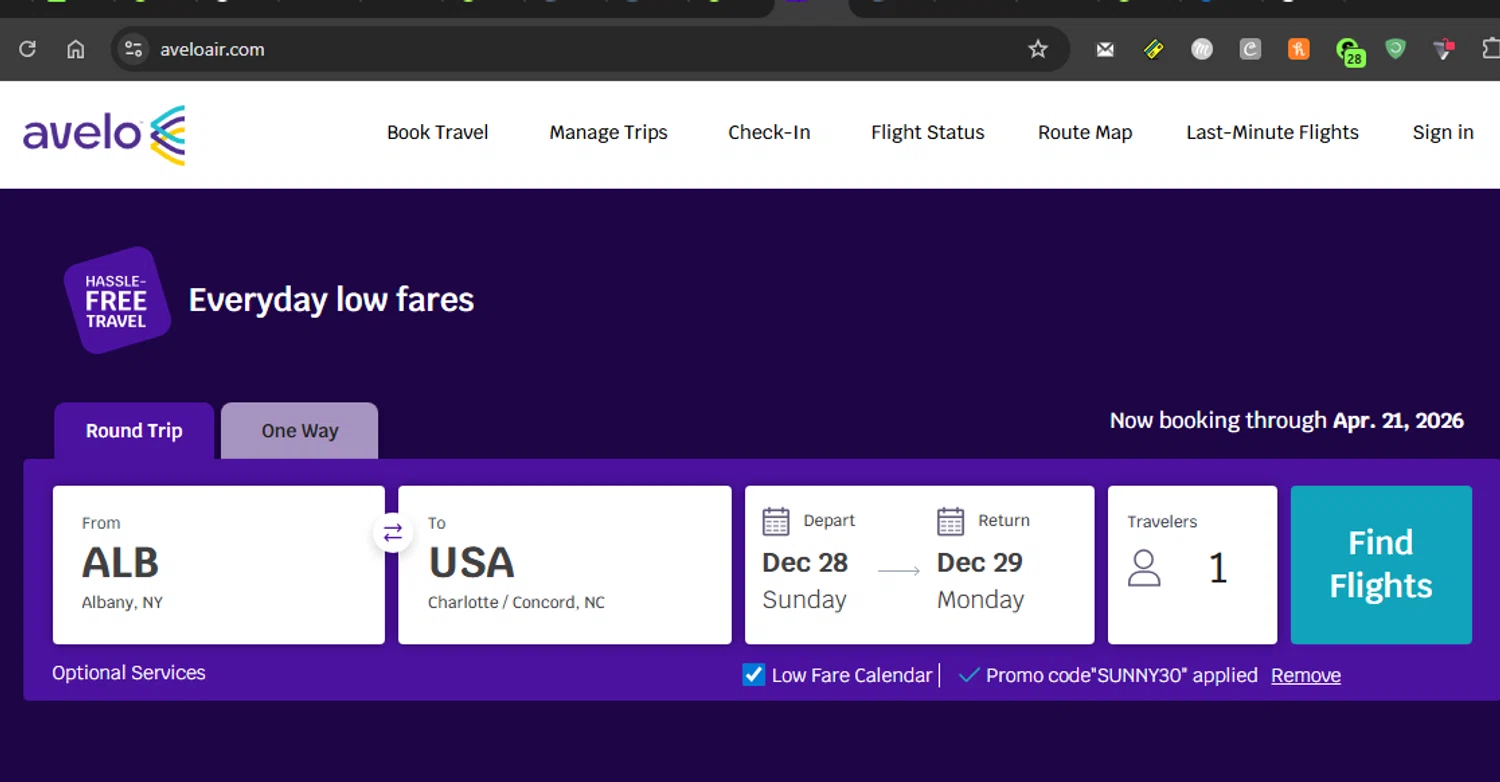 Avelo Airlines Promo Code - 40% Off (Verified) Jan 2026