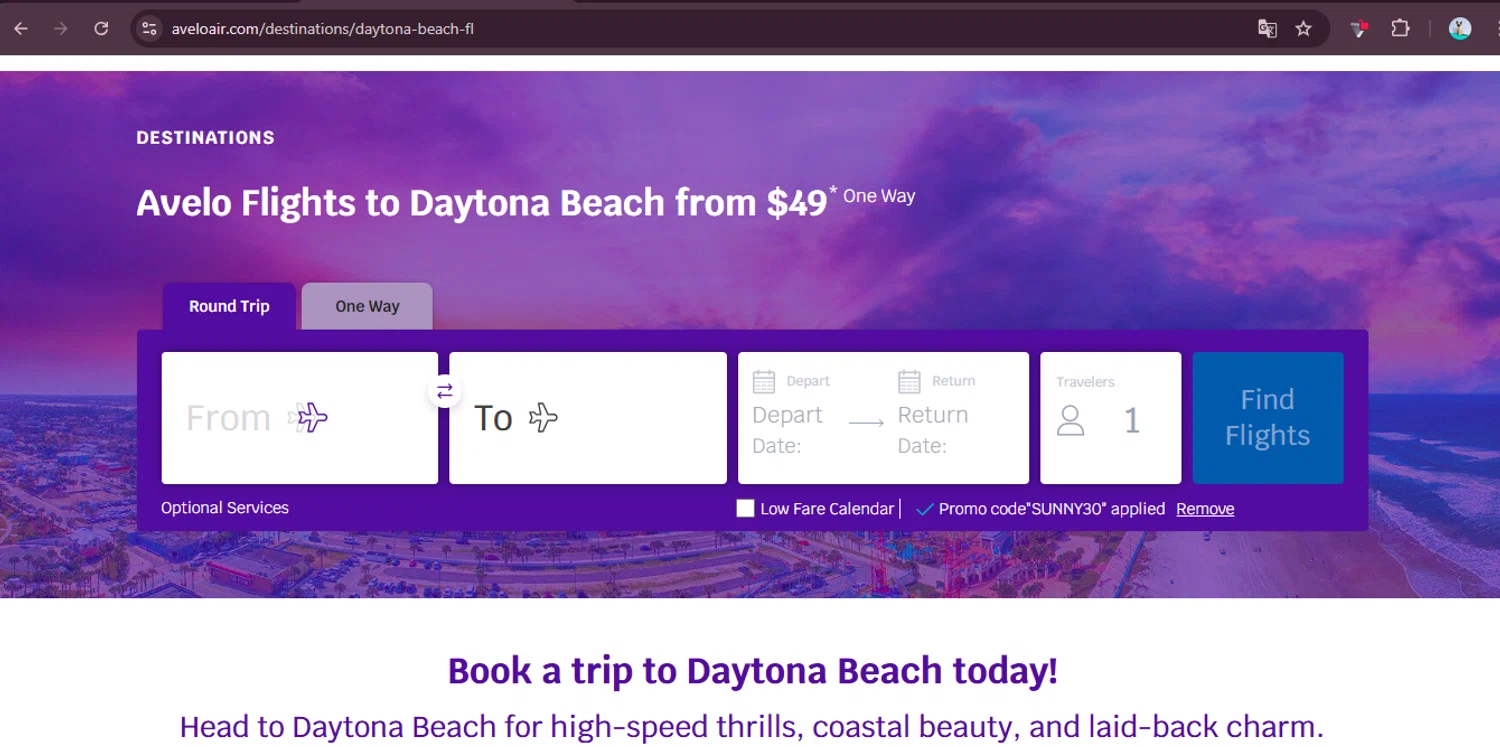 Avelo Airlines Promo Code - 45% Off (Verified) Nov 2025