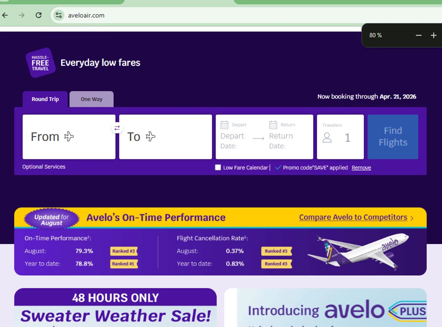 Avelo Airlines Promo Codes (23 Verified) - 40% Off Oct 2025