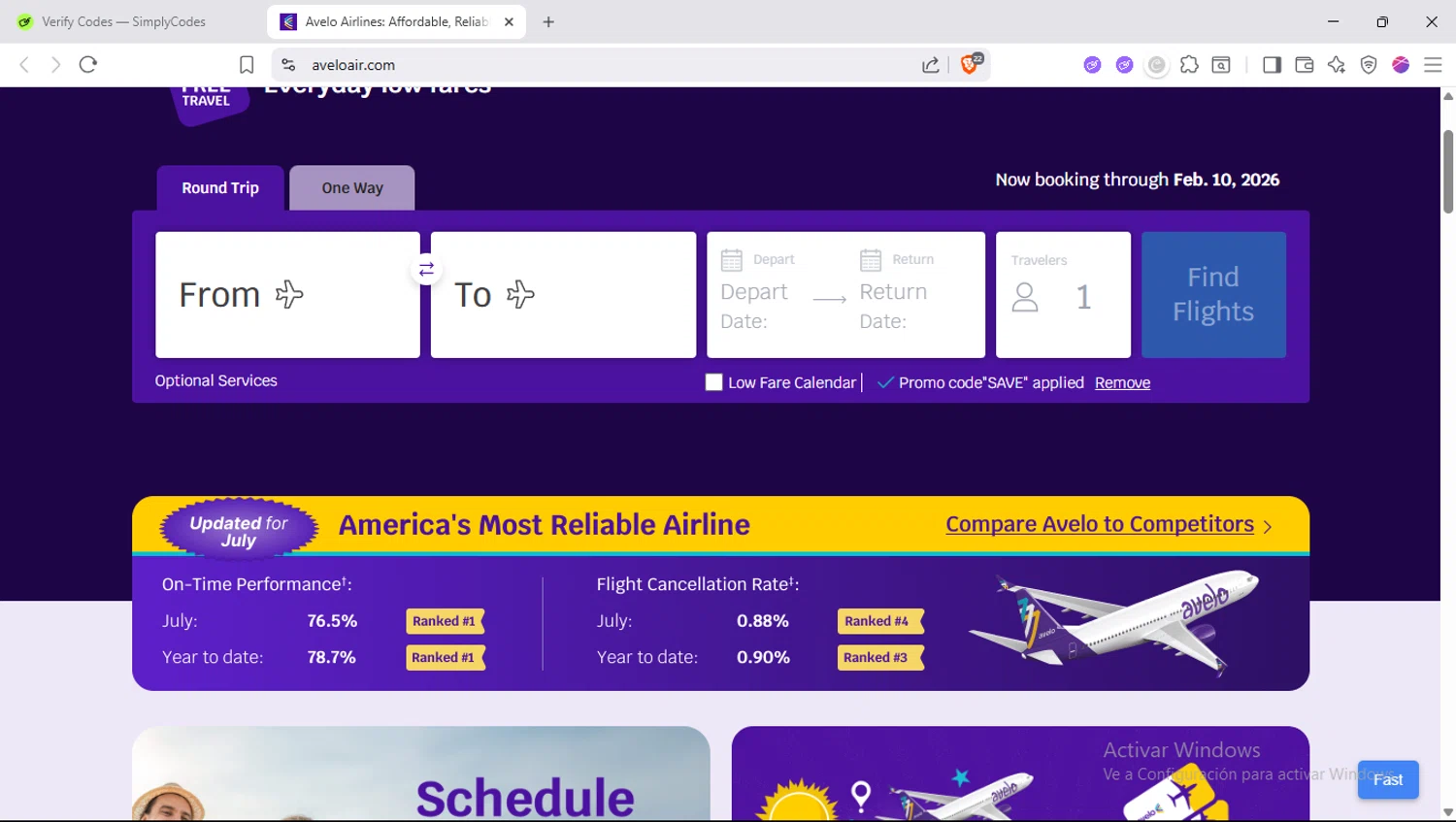 Avelo Airlines Promo Codes (27 Verified) - $100 Off Aug 2025
