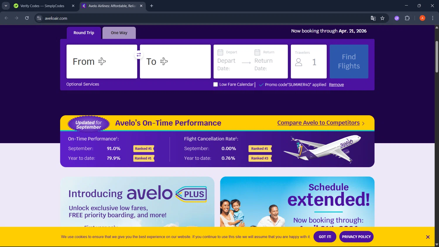 Avelo Airlines Promo Codes (23 Verified) - 40% Off Nov 2025