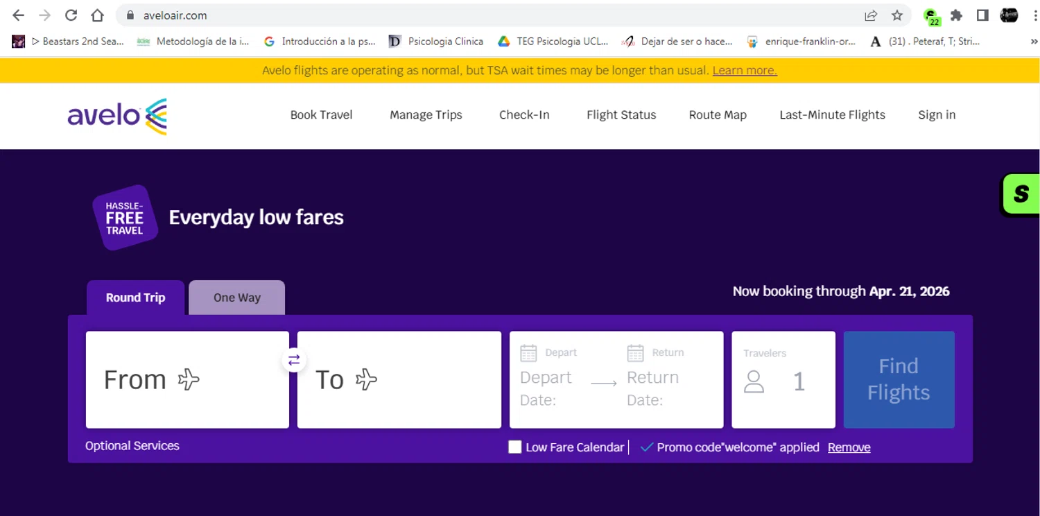 Avelo Airlines Promo Codes (23 Verified) - 40% Off Nov 2025