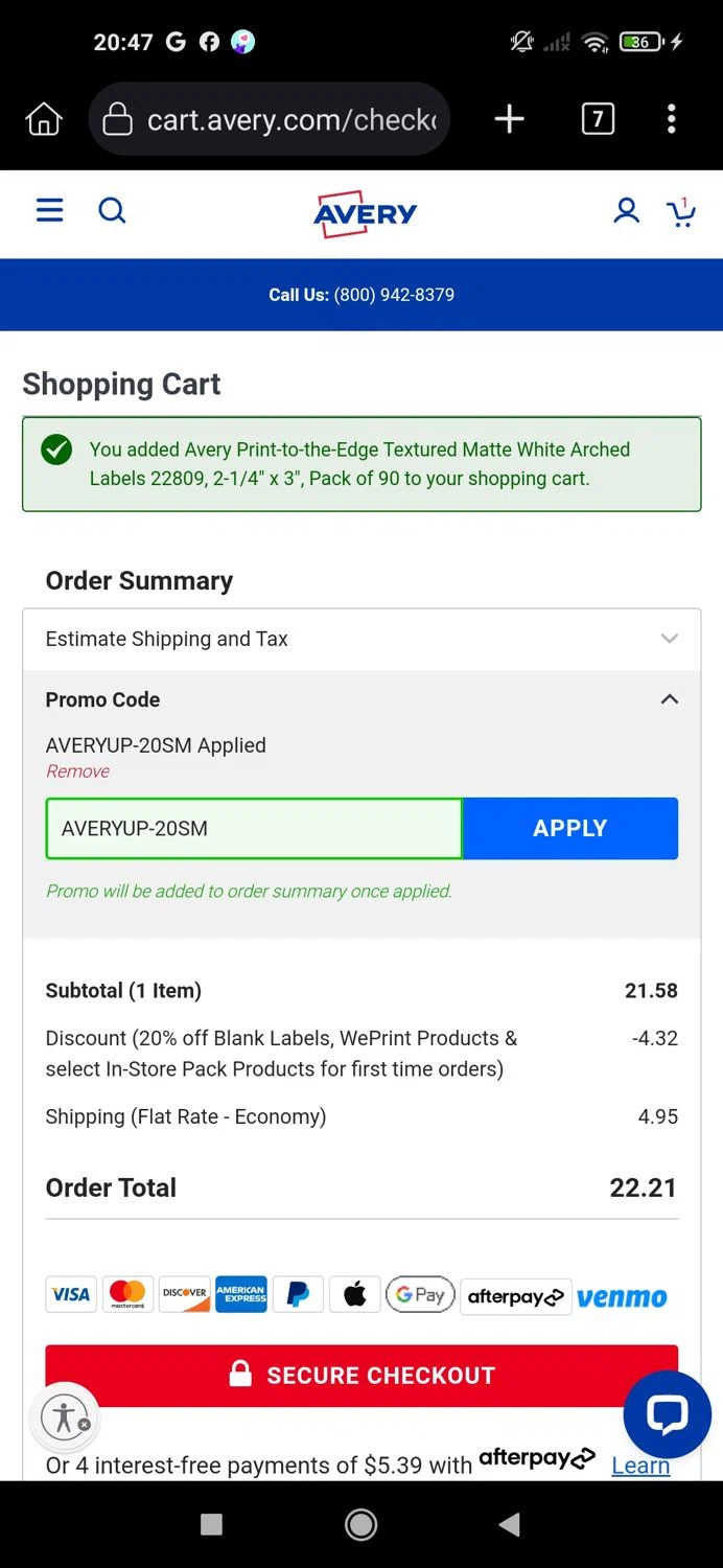 Avery Promo Codes (23 Verified) - 20% Off Sitewide Jan 2025