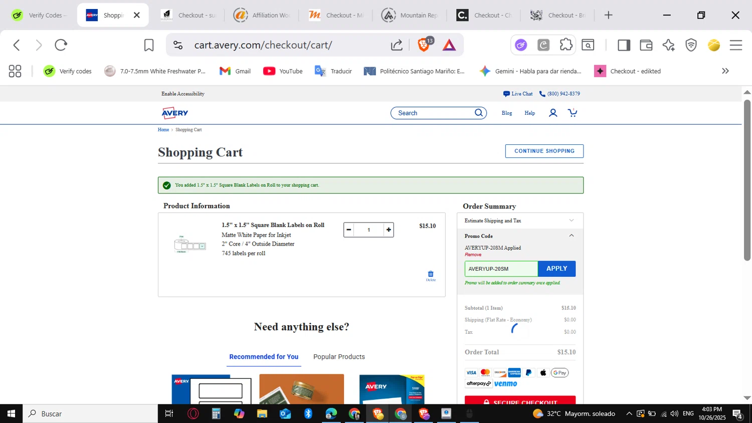 Avery Promo Codes - 20% Off (17 Verified) Nov 2025