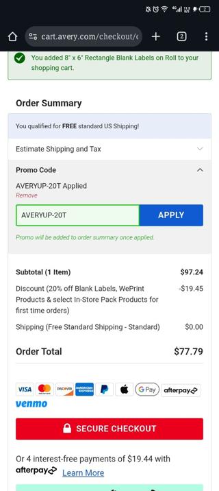 Avery Discount Codes - 20% Off (19 Verified) Sep 2025