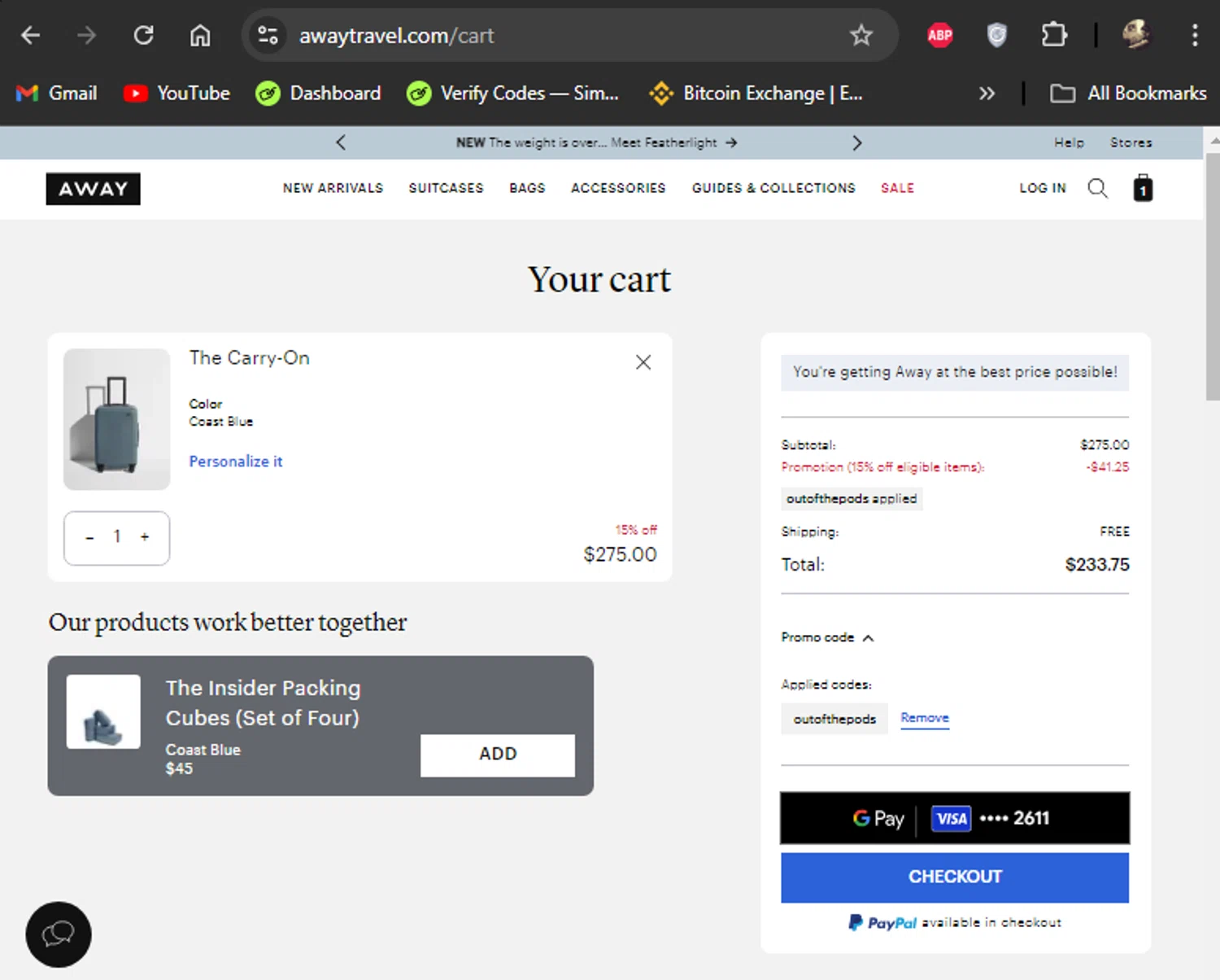 Away Travel Promo Codes - 15% Off | September 2024
