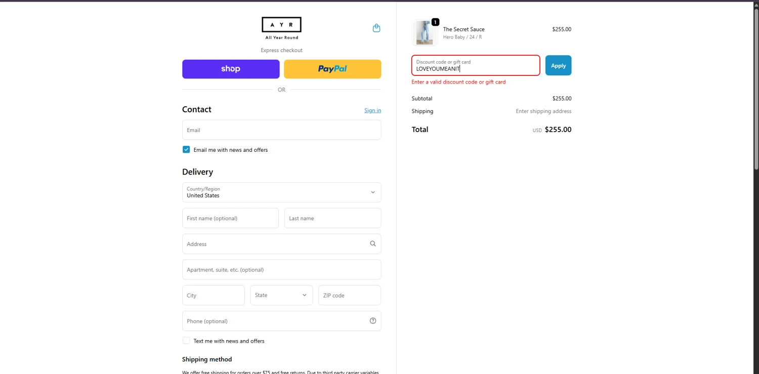 AYR Discount Codes - 10% Off (6 Verified) Oct 2025