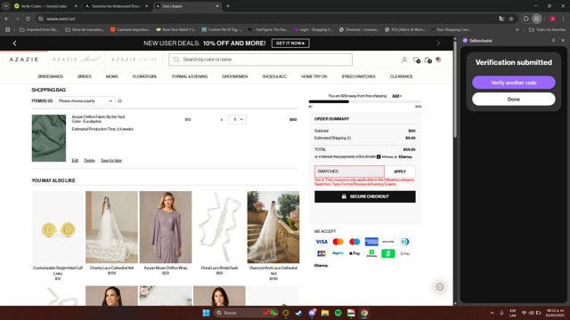 Azazie Coupon Codes (4 Verified) - 10% Off w/Code May 2025