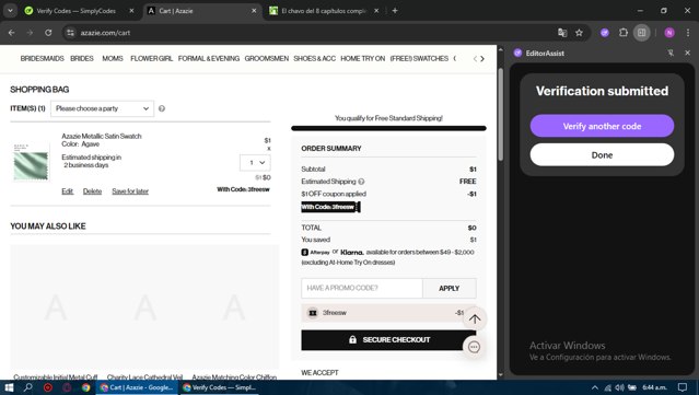 Azazie Promo Codes (4 Verified) - 10% Off Sitewide Jun 2025