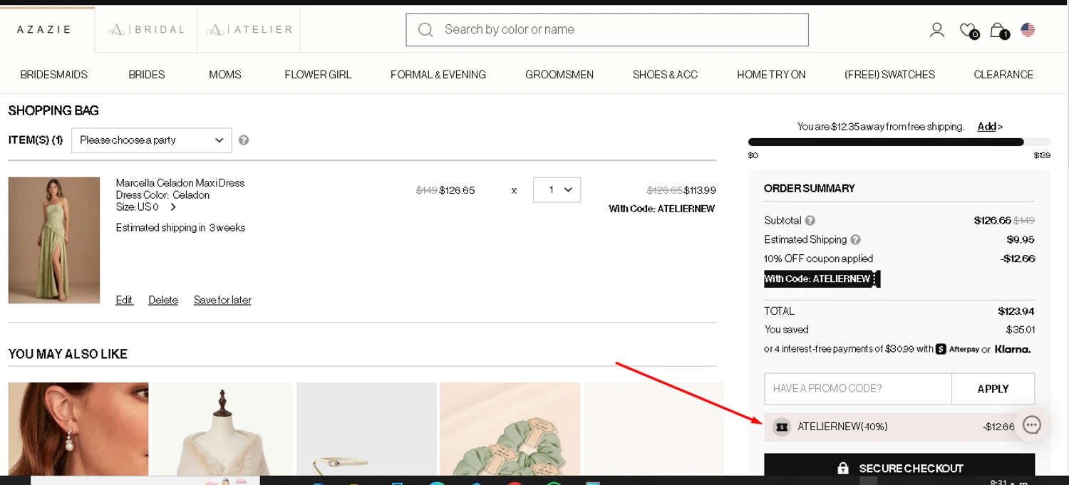 Azazie Promo Codes (3 Verified) - 5% Off w/Code Aug 2025