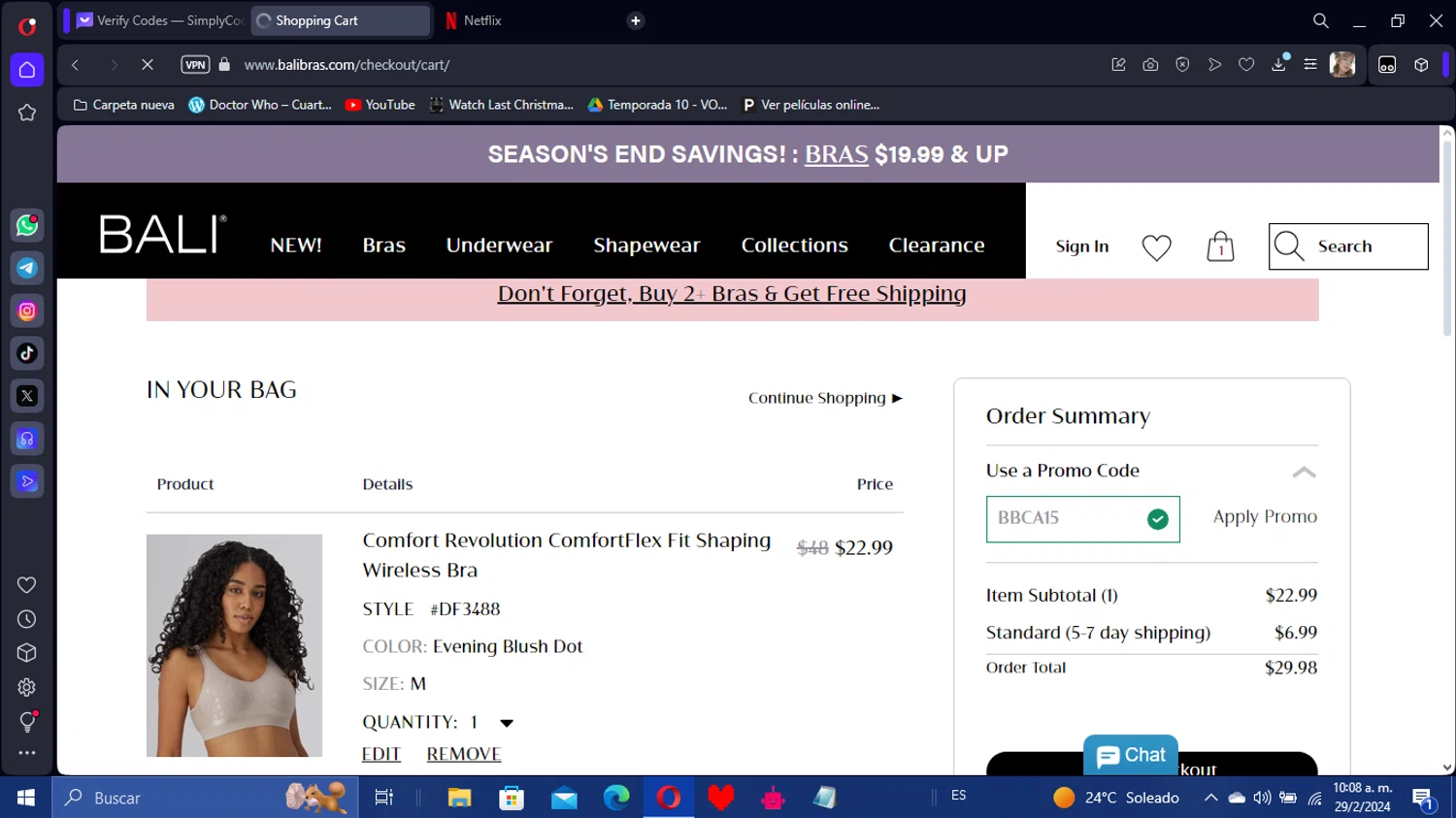 BALI Bras Promo Codes - 20% Off | September 2024