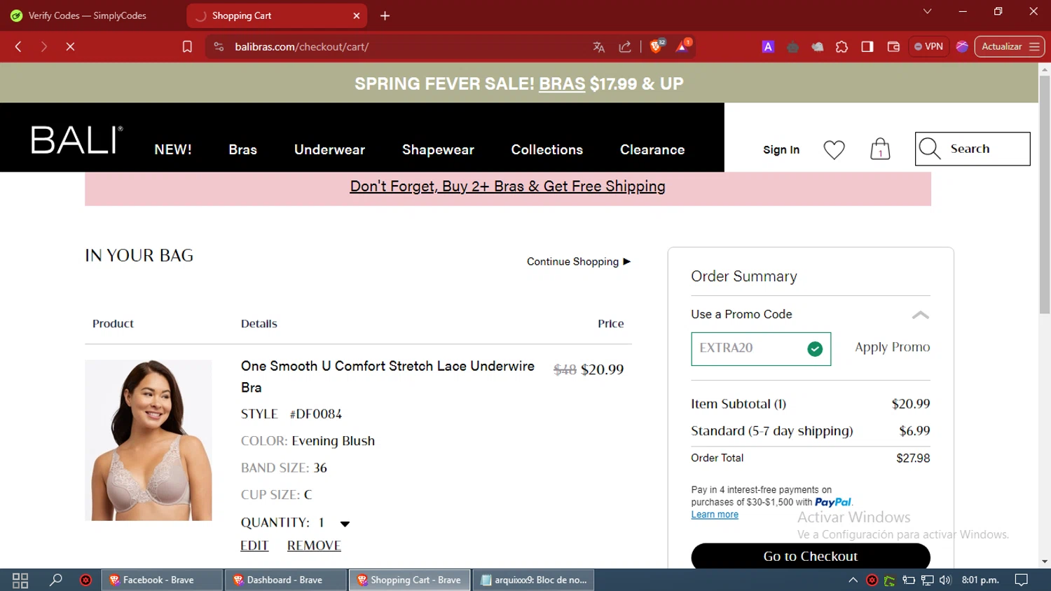 BALI Bras Promo Codes - 20% Off | December 2024