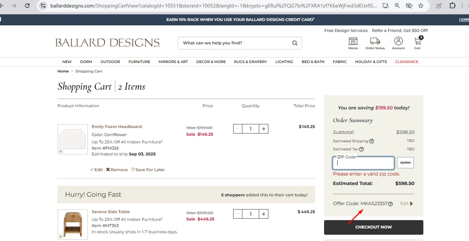 Ballard Designs Promo Codes - 35% Off Sep 2025