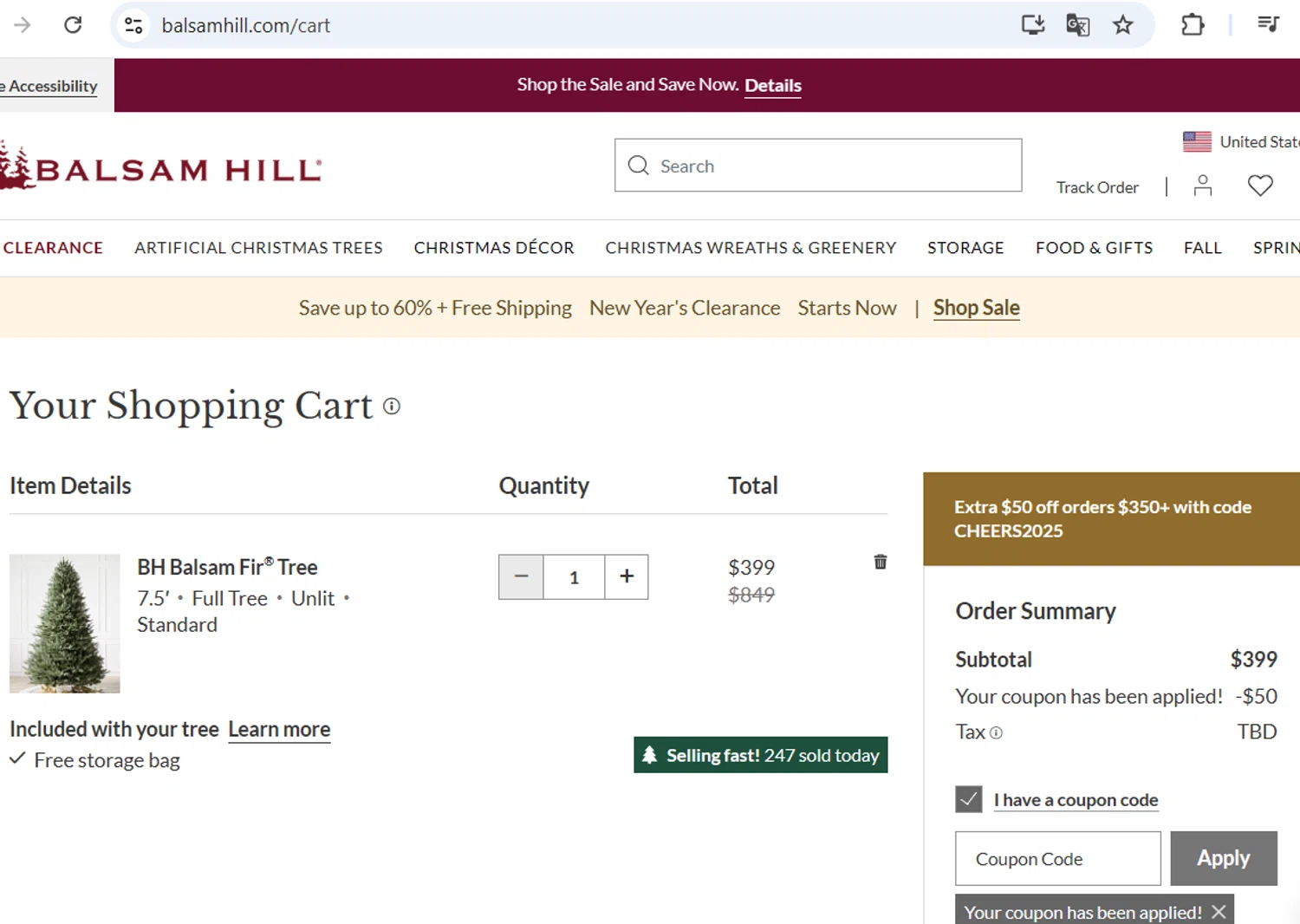Balsam Hill Coupons - $50 Off | January 2025