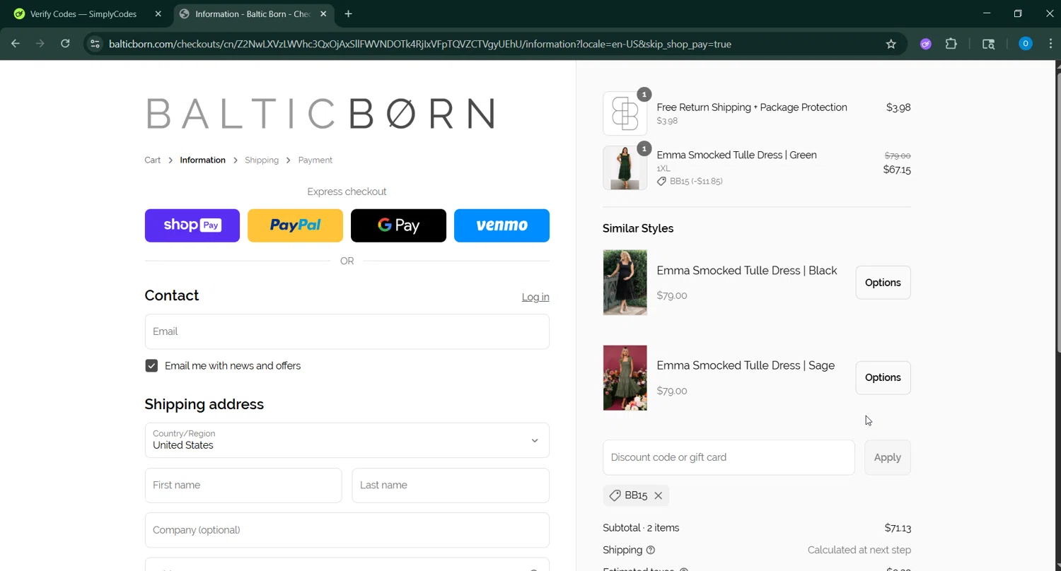 Baltic Born Promo Codes - 15% Off (4 Verified) Jan 2026