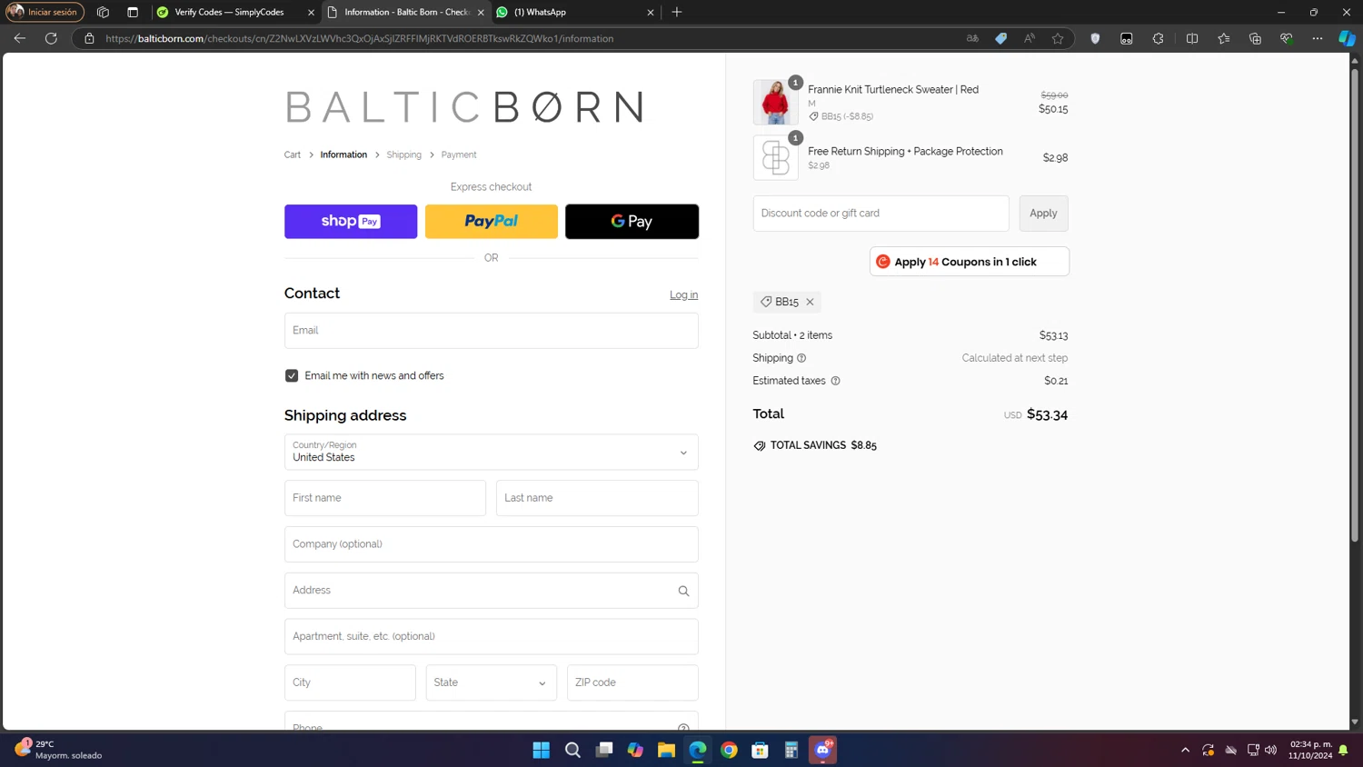 Baltic Born Coupons - 15% Off | November 2024