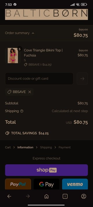 Baltic Born Promo Codes - 15% Off (5 Verified) May 2025