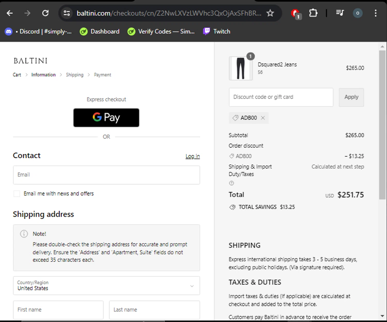 Baltini Promo Codes – 5% Off | May 2024