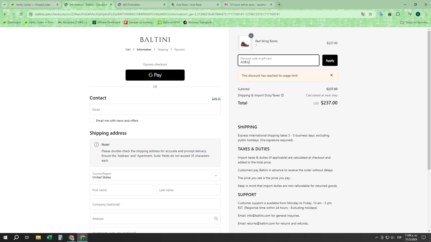 Baltini Promo Codes - 5% Off | August 2024
