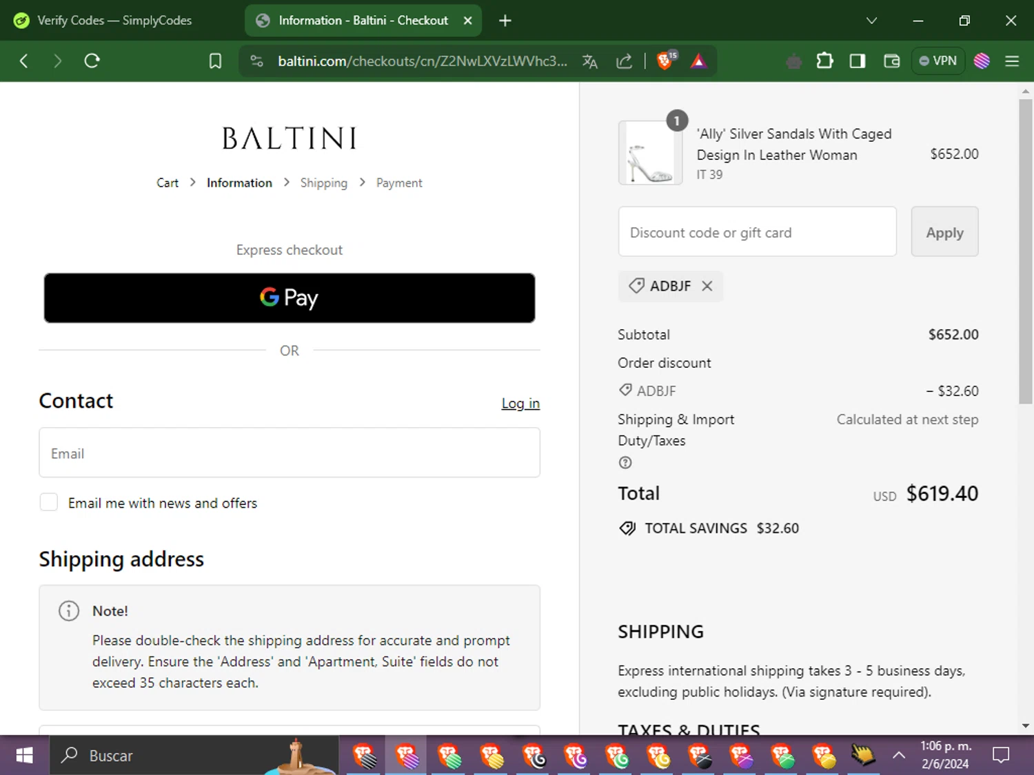 Baltini Promo Codes - 5% Off | August 2024
