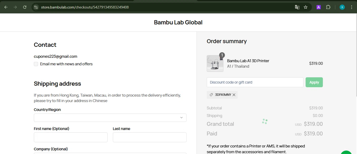 Bambu Lab Discount Codes - 20% Off Coupons Jan 2025