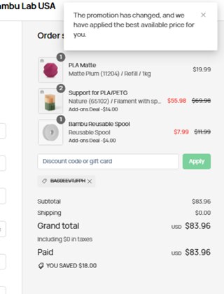 Bambu Lab Discount Codes (2 Verified) - 20% Off Mar 2025