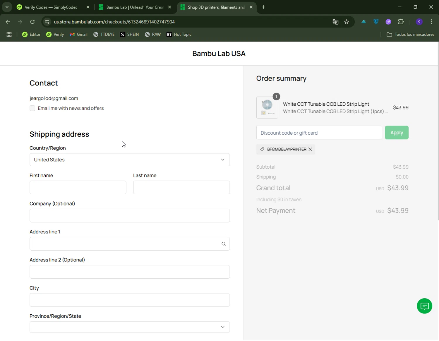 Bambu Lab Promo Codes (2 Verified) - $10 Off w/Code Jul 2025