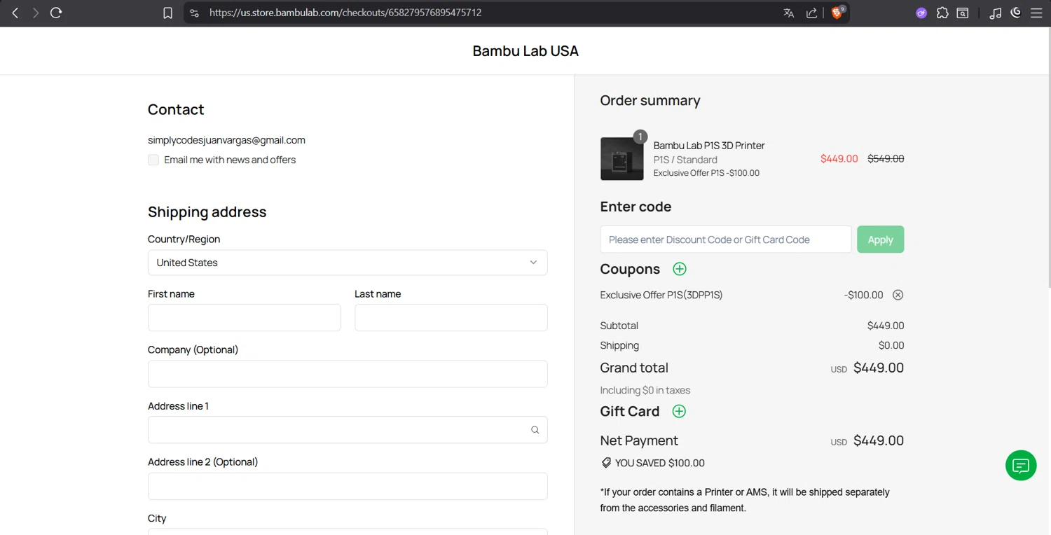 Bambu Lab Promo Codes - 15% Off Coupons Nov 2025