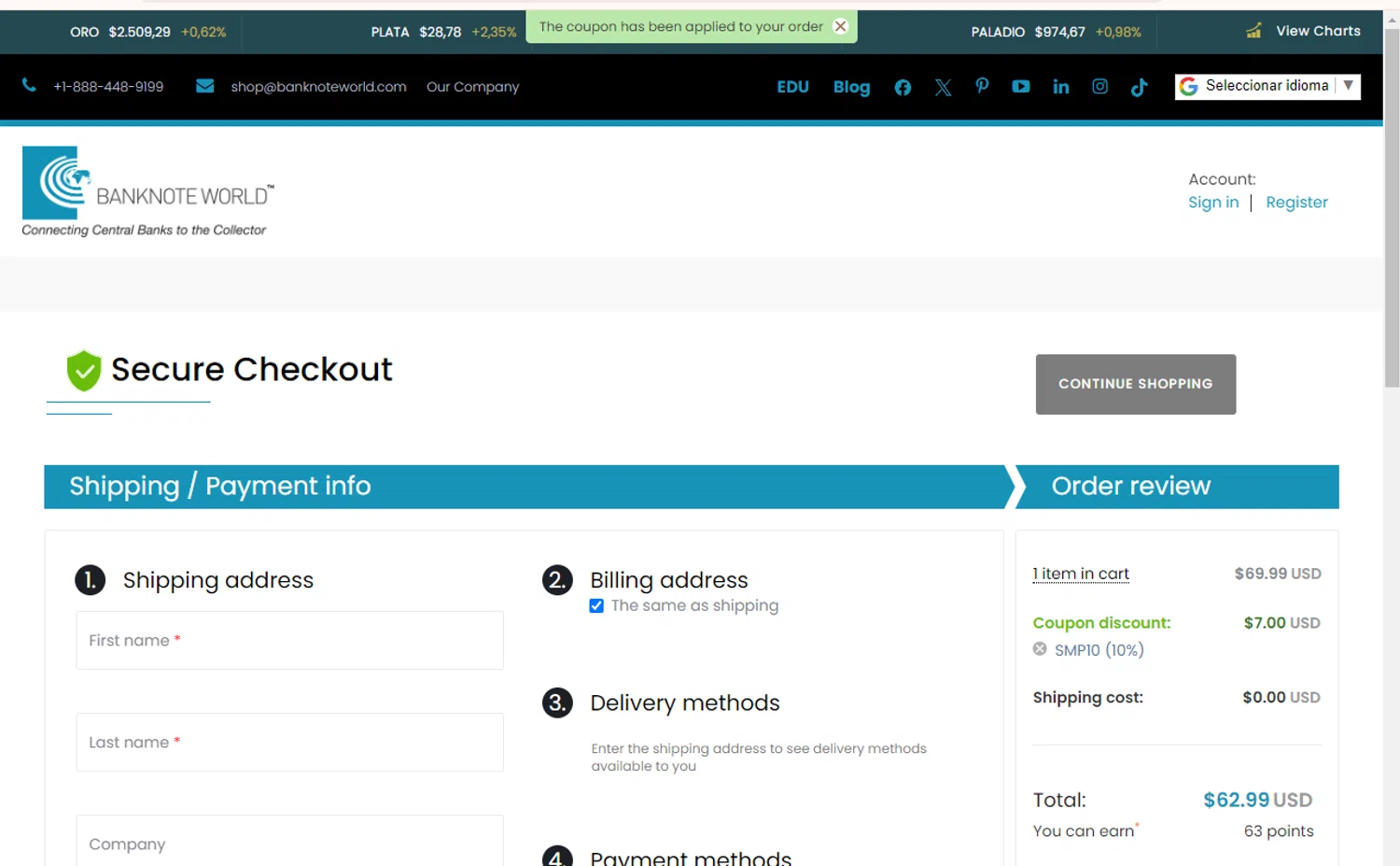 Banknote World Discount Codes - 15% Off | October 2024