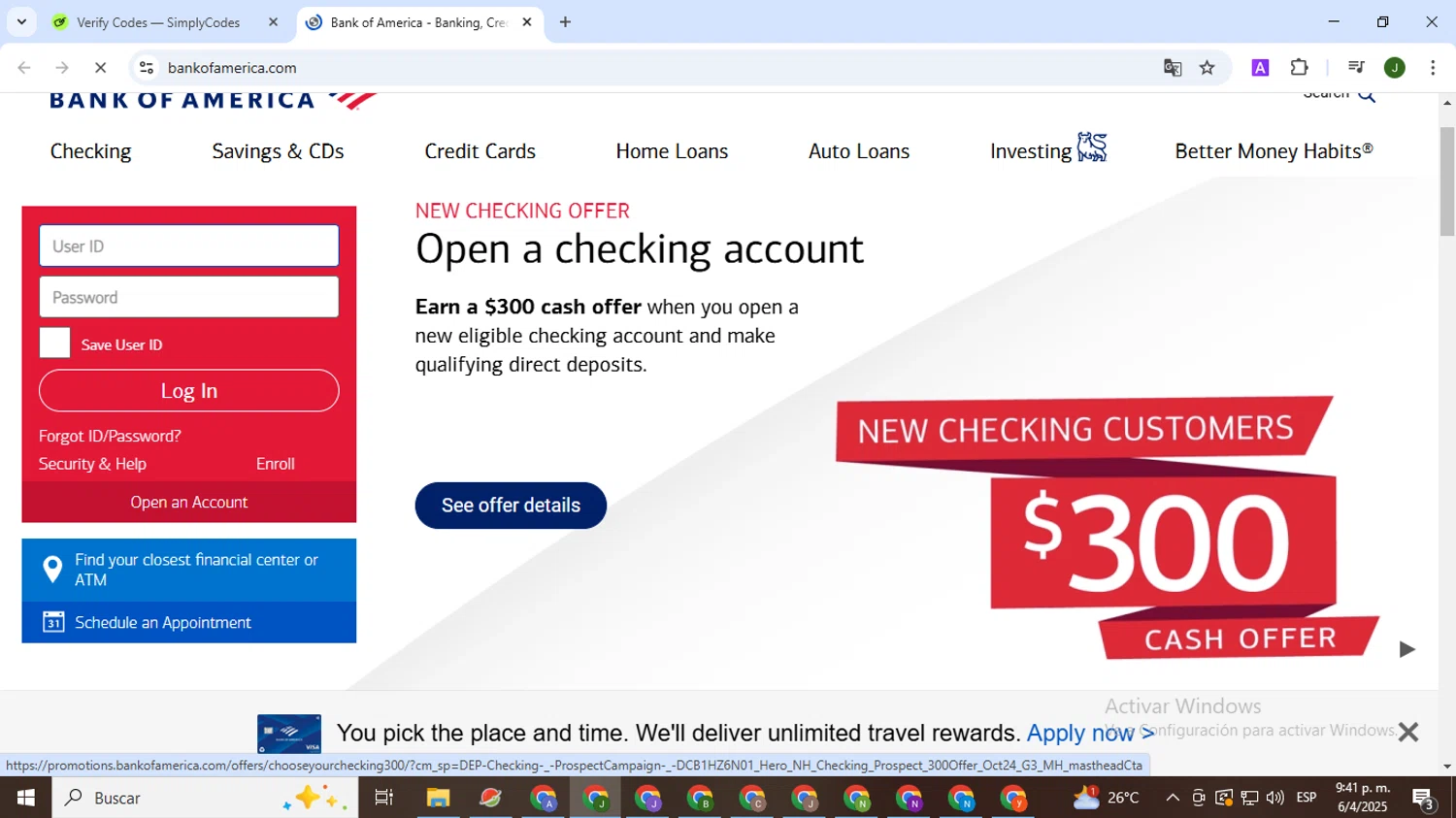 Bank of America Promo Codes - $200 Off Coupons Dec 2025