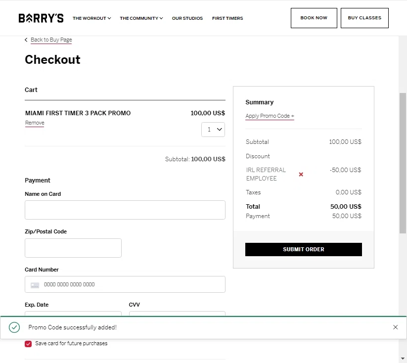 Barry's Promo Codes - up to 20% Off | November 2024
