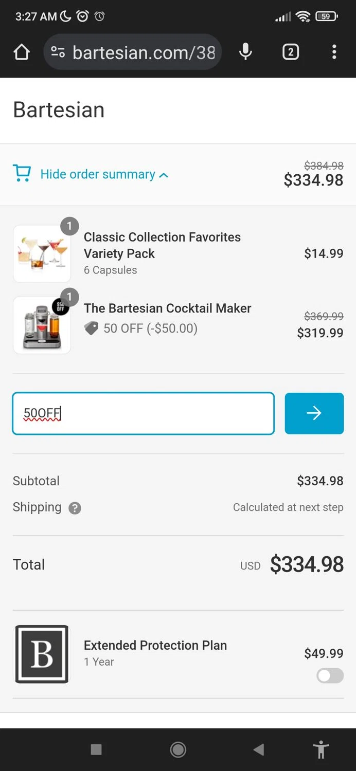 Bartesian Discount Codes - 15% Off | November 2024