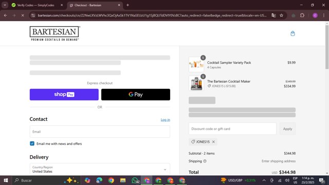 Bartesian Discount Codes (4 Verified) - 15% Off Mar 2025