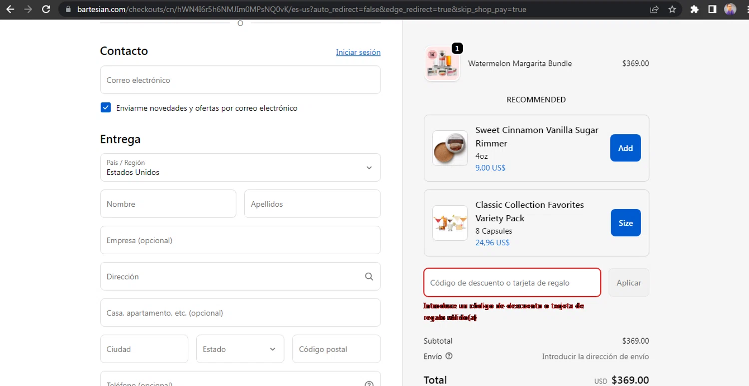 Bartesian Promo Codes - 15% Off (2 Verified) Jan 2026