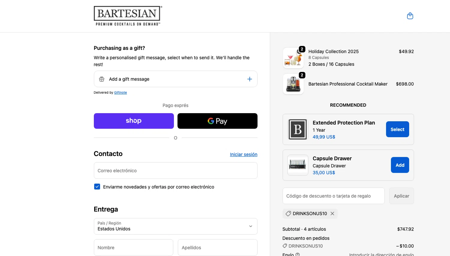 Bartesian Promo Codes - 15% Off (2 Verified) Jan 2026