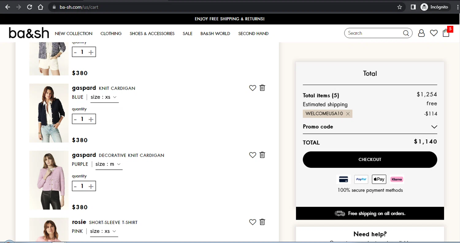 Ba&sh Promo Codes - 10% Off | October 2024