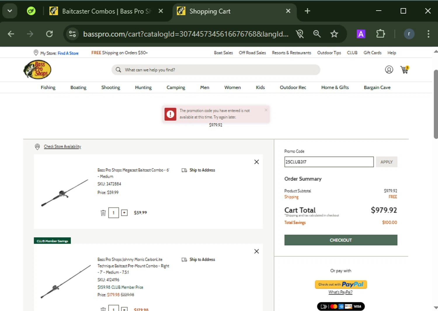 Bass Pro Shops Promo Codes (2 Verified) - 10% Off Jun 2025