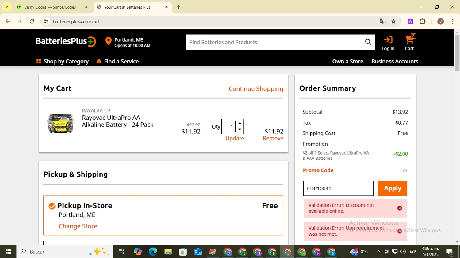Batteries plus coupons store