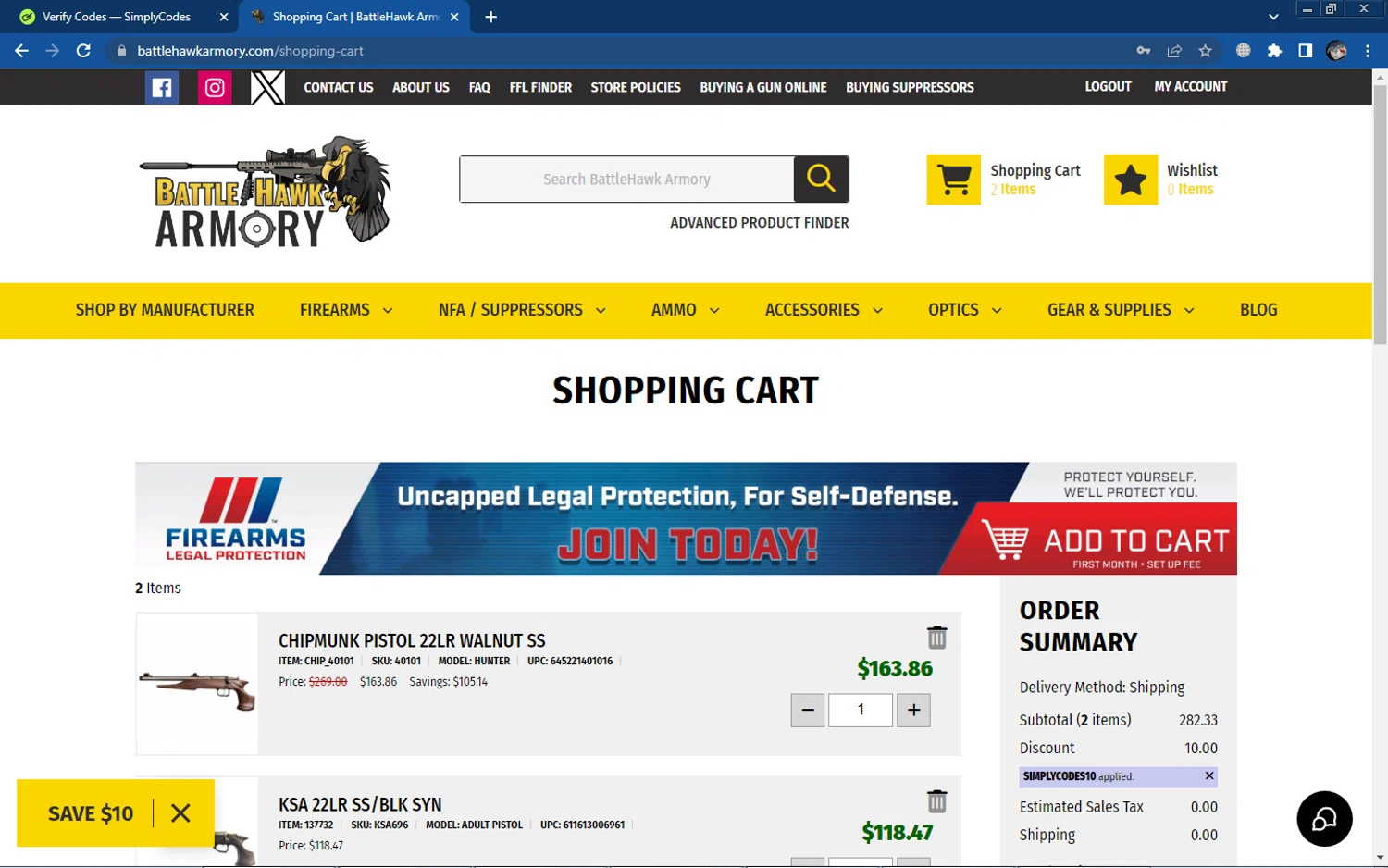 BattleHawk Armory Promo Codes - $10 Off | November 2024