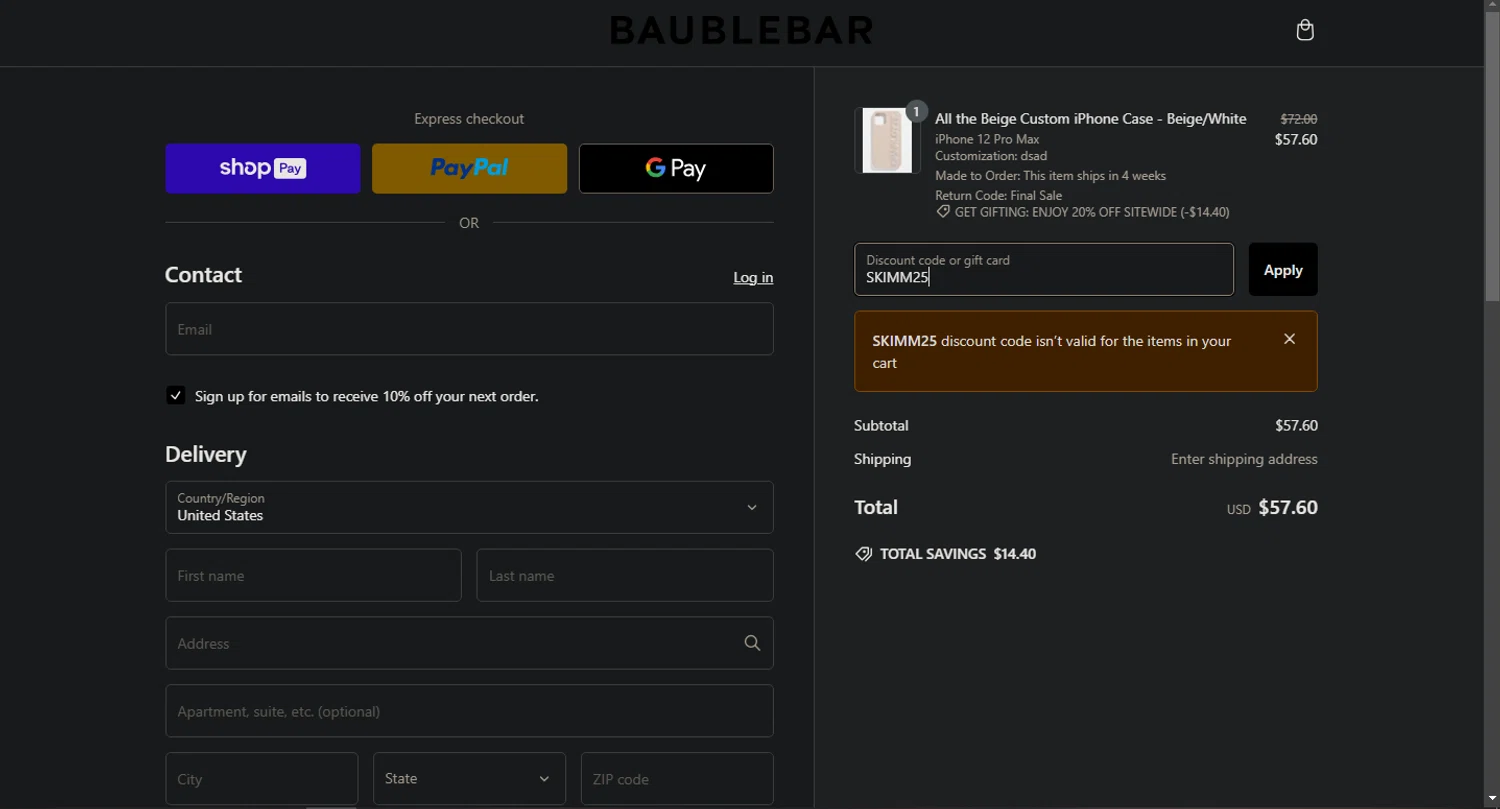 BaubleBar Discount Codes - 35% Off | January 2025