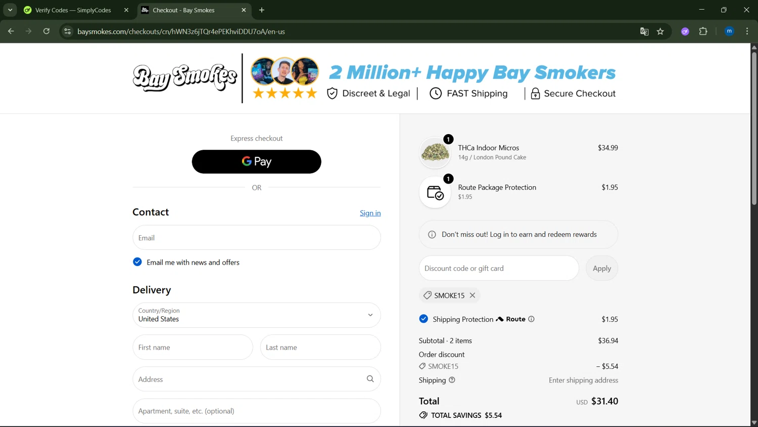 Bay Smokes Promo Codes (14 Verified) - 20% Off Oct 2025