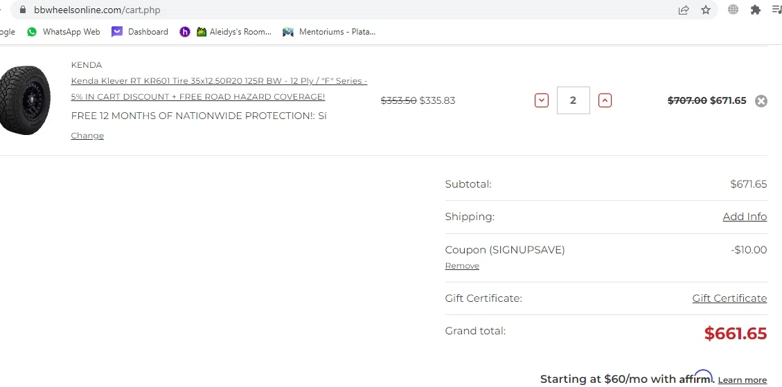 BB Wheels Coupons - $10 Off | January 2025