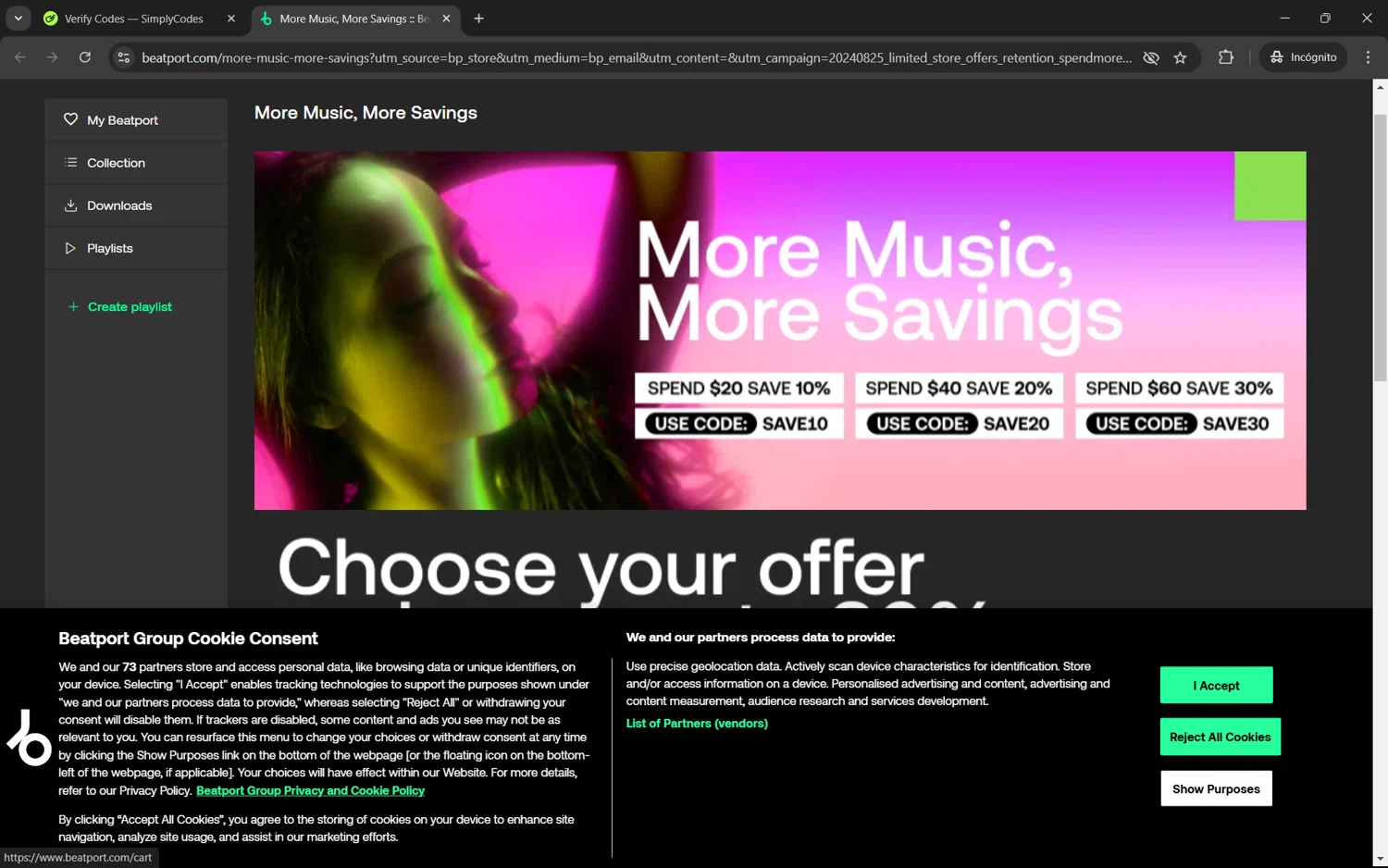 Beatport Promo Codes - 20% Off | November 2024