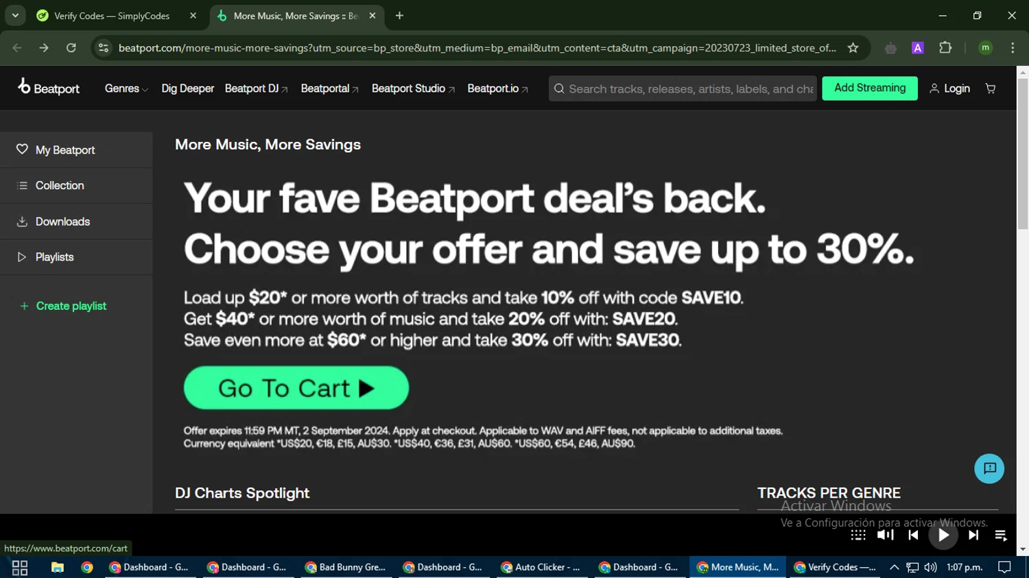 Beatport Promo Codes - 20% Off | October 2024