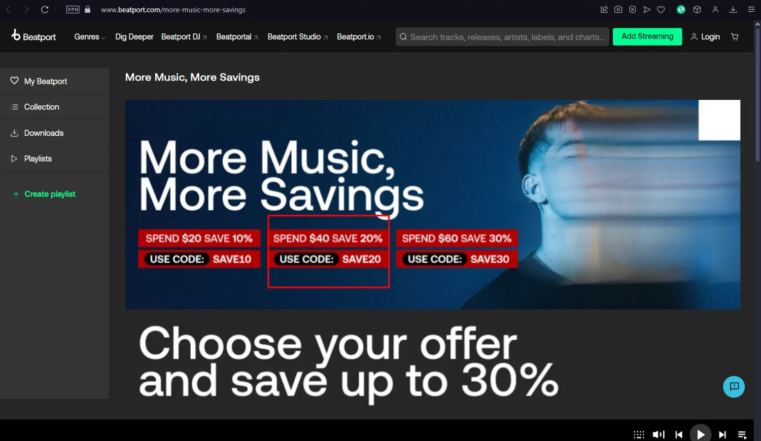 Beatport Promo Codes (3 Verified) - 30% Off w/ Code Jan 2025