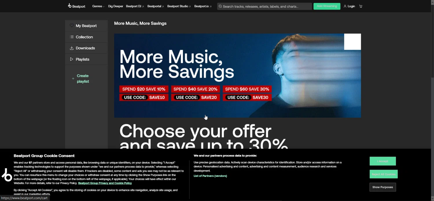 Beatport Promo Codes - 30% Off | January 2025